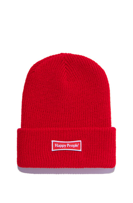 HP Logo Red Watch Cap – Happy People - Northern Soul